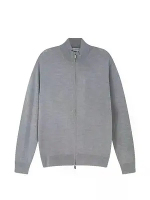 BRAMANI CASHMERE Zip-up Wool Cardigan