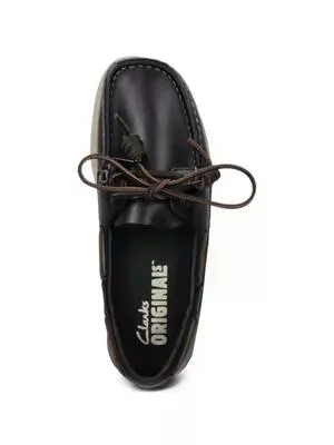 Clarks Godney Leather Boat Shoes