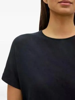 Another Tomorrow Short-sleeve Wool Top