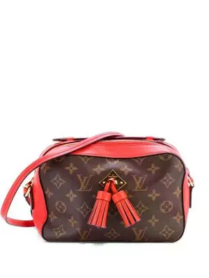 LOUIS VUITTON Saintonge Handbag Monogram Canvas With Leather Crossbody Bag - Brown