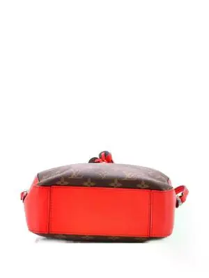 LOUIS VUITTON Saintonge Handbag Monogram Canvas With Leather Crossbody Bag