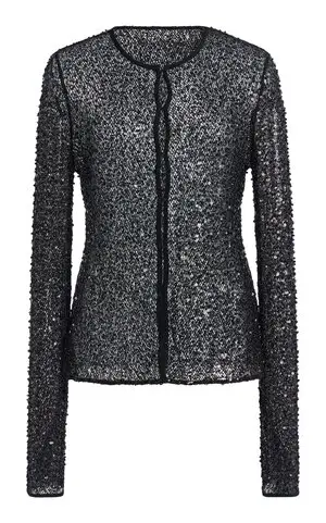SIR. Cassia Sequined Mesh Top