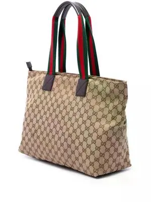 Gucci 2016-2026 Gg Canvas Web Tote Bag