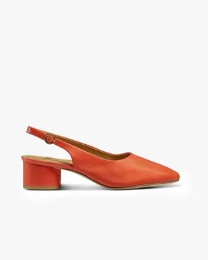 Beek Lora Leather Ballet Slingback Heel