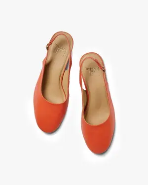 Beek Lora Leather Ballet Slingback Heel