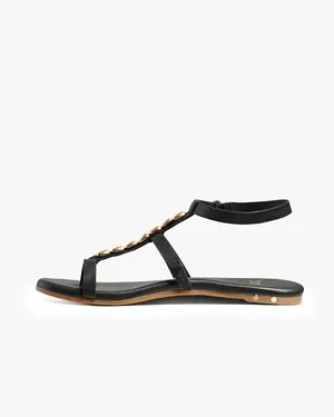 Beek Goldenbird Beaded Leather Sandal