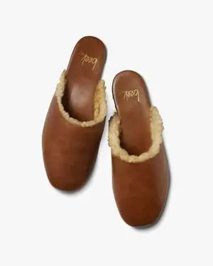 Beek Blackbird Shearling Leather Mule