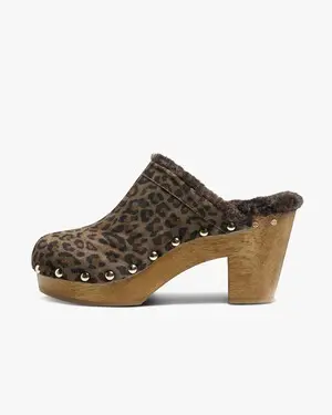 Beek Woodpecker Shearling Clog