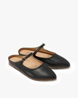 Beek Swallow Leather Ballet Mule - Multi