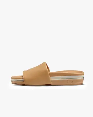 Beek Pelican Stripe Leather Platform Sandal