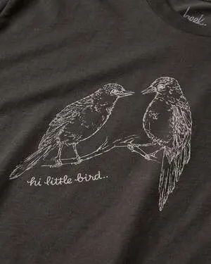 Beek Feather Tee Shirt - Black
