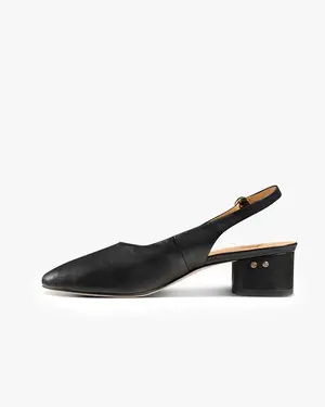 Beek Lora Leather Ballet Slingback Heel
