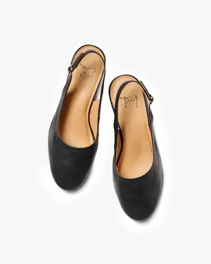 Beek Lora Leather Ballet Slingback Heel