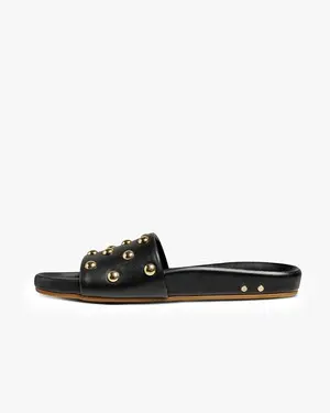 Beek Gallito Stud Leather Slide Sandal
