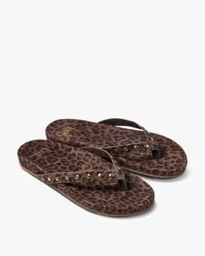 Beek Tringa Leather Thong Sandal - Multi