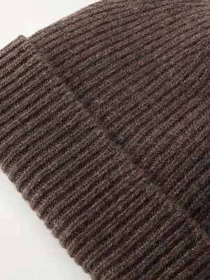 William Lockie Ribbed Cashmere Beanie