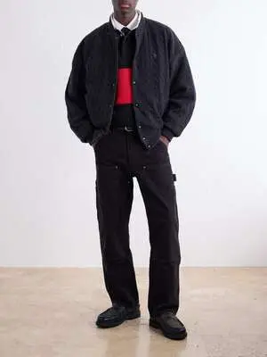 Polo Ralph Lauren Cable-knit Wool And Cashmere-blend Blouson Jacket