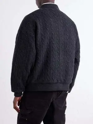 Polo Ralph Lauren Cable-knit Wool And Cashmere-blend Blouson Jacket