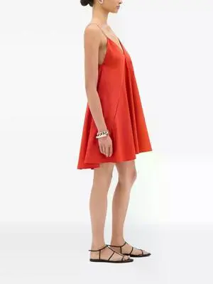Another Tomorrow Sun Spaghetti-strap A-line Mini Dress