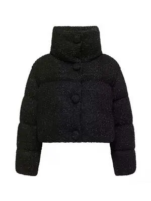 Moncler Almee Teddy Short Down Jacket - Black