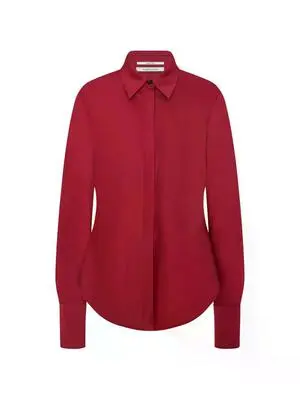 Another Tomorrow Bias-cut Shirt - Red