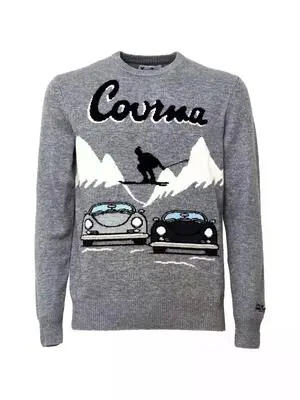 MC2 SAINT BARTH Heron Courma Intarsia-knit Sweater - Grey