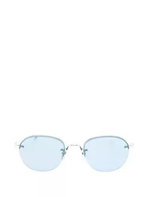 Thom Browne Rimless Round-frame Sunglasses - Silver