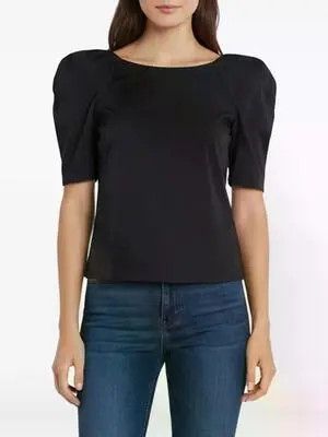 Elisabetta Franchi Puff-sleeve Blouse - Black