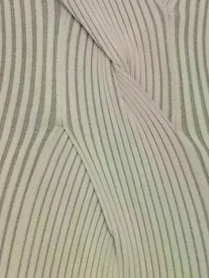 DION LEE Twist-detail Rib-knit Dress