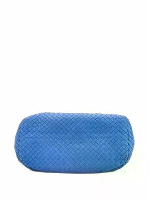 Bottega Veneta Double Chain Intrecciato Nappa Medium Tote Bag - Blue