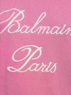 Balmain Logo Embroidered Sweater