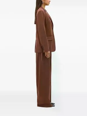 Another Tomorrow Relaxed-fit Single-breasted Blazer - Brown