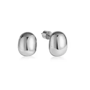 LAGOMIST Coffee Bean Studs - Silver