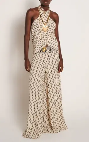 Johanna Ortiz Musical Silk Wide-leg Pants - Multi