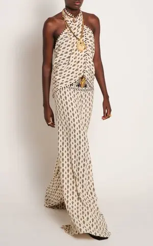 Johanna Ortiz Musical Silk Wide-leg Pants - Multi