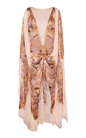 Zimmermann Motion Burnout Silk-blend Mini Dress