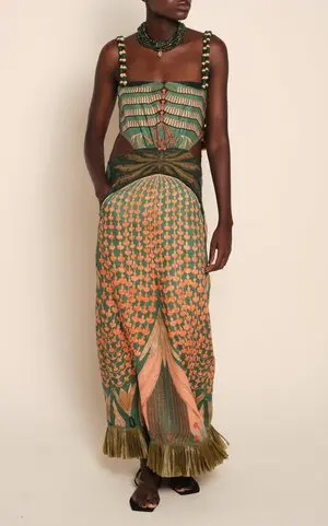 Johanna Ortiz Cartagening Linen Midi Dress