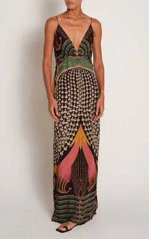 Johanna Ortiz Salento Soul Silk Maxi Dress