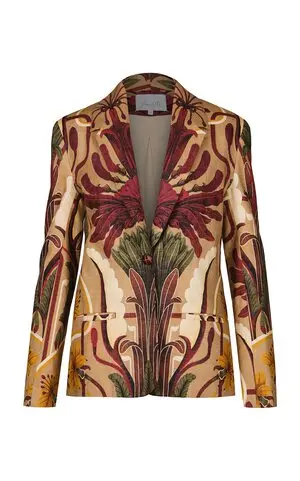 Johanna Ortiz Rock The Plan Linen Jacket - Multi