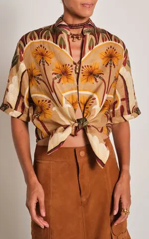 Johanna Ortiz Taveling The Caribbean Linen Shirt