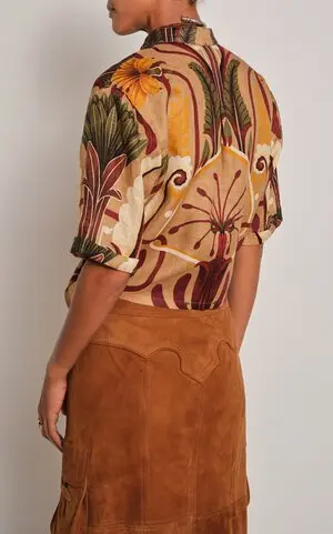 Johanna Ortiz Taveling The Caribbean Linen Shirt