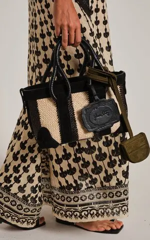 Johanna Ortiz Woven Garden Mini Tote Bag