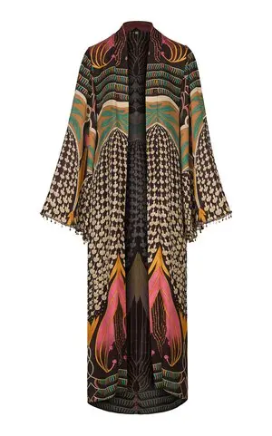 Johanna Ortiz Garden Relics Silk Kimono Jacket - Multi
