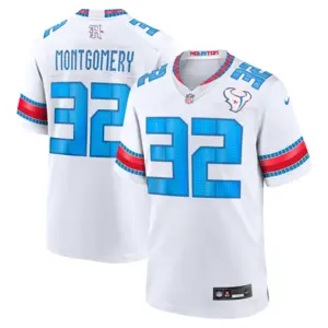 Nike David Montgomery Houston Texans Rivalries Collection Nfl Game Jersey - White