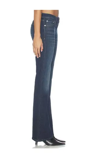 RE/DONE Micro Bootcut Jeans In Blue