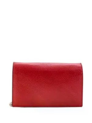 Gucci Interlocking Wallet On Chain Leather Crossbody Bag