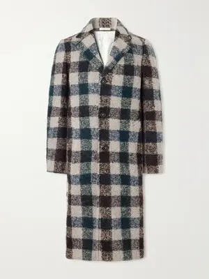 Massimo Alba Mercury Checked Brushed Wool-blend Bouclé Coat - Multi