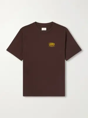 Aimé Leon Dore Cycle Classic Logo-print Cotton-jersey T-shirt - Brown