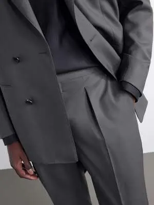 Thom Sweeney Tapered Pleated Wool-twill Suit Trousers