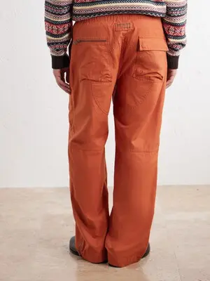 Aimé Leon Dore Aviator Straight-leg Cotton-canvas Trousers - Orange
